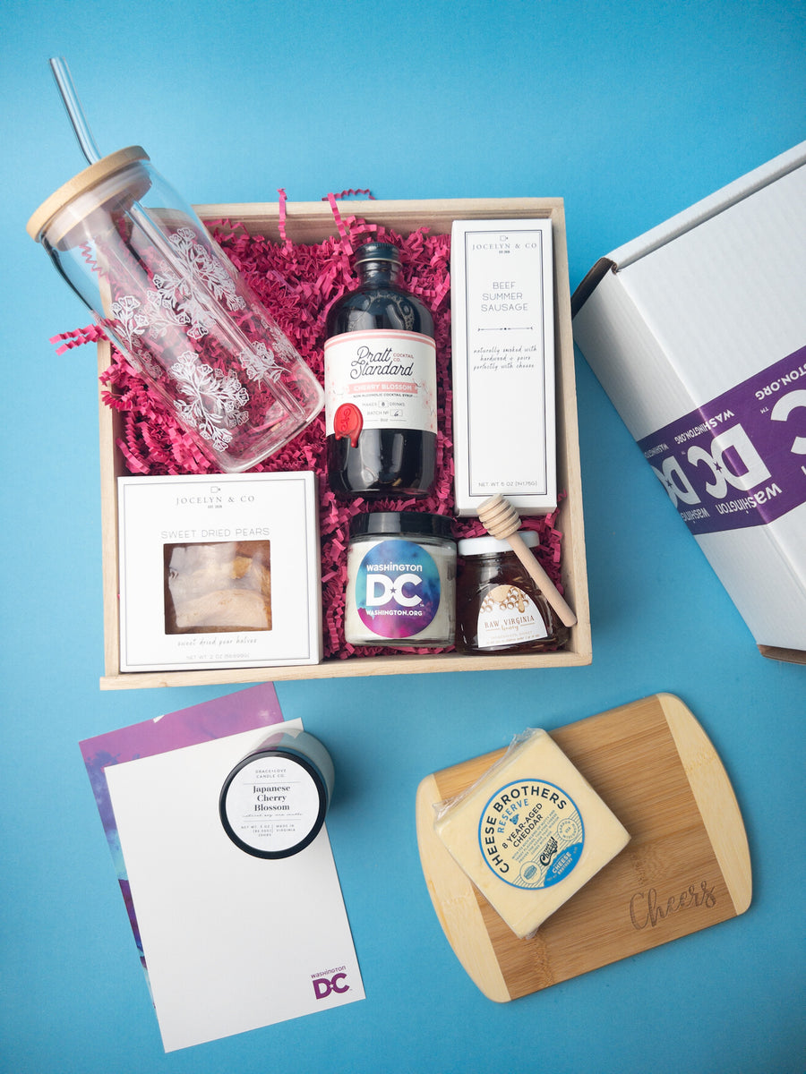 DDC- Cherry Blossom Happyitzer & Cocktail/Mocktail Box – Cheers in a Box