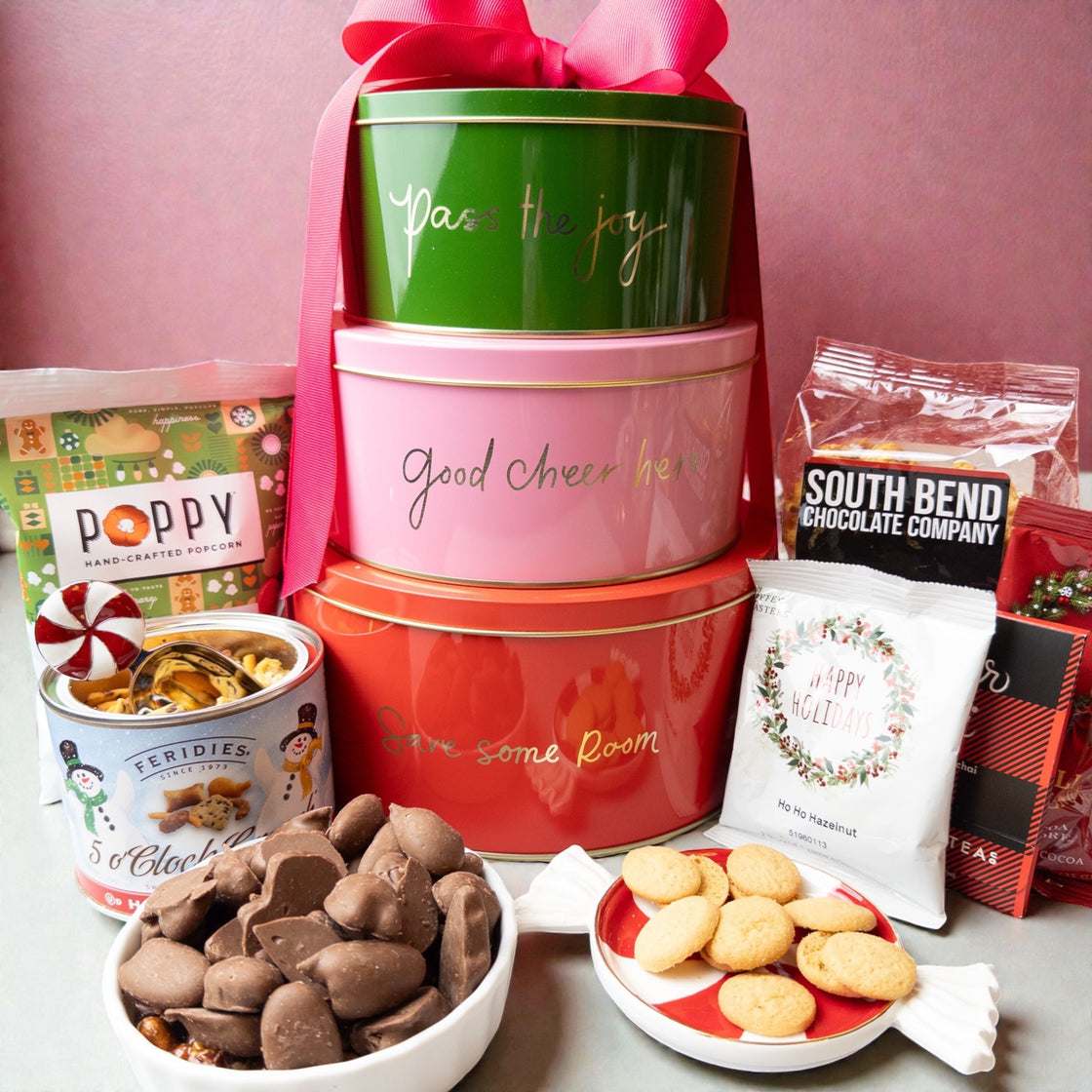 Good Cheer Here Tower of Treats – Cheers in a Box