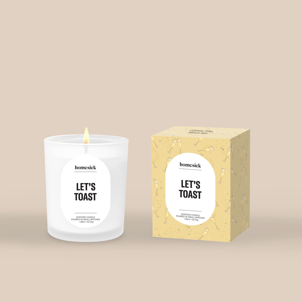 Let's Toast Mini Candle – Cheers in a Box