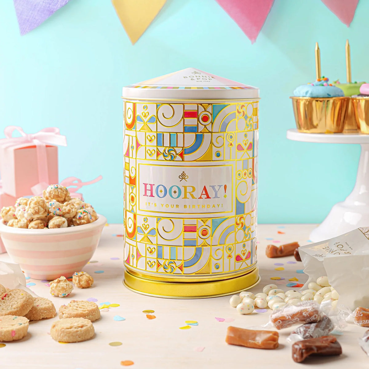 Happy Birthday Musical Treat Tin – Cheers in a Box