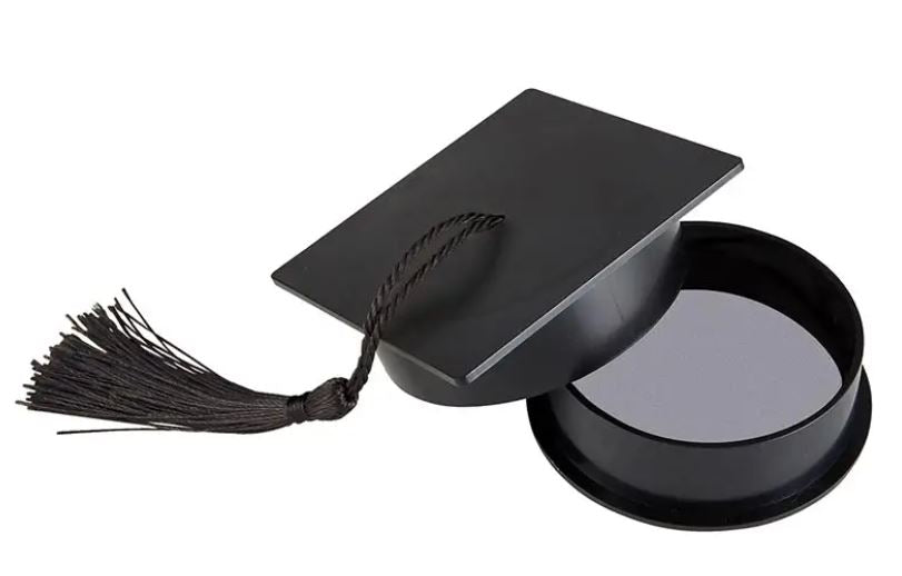 Black Plastic Graduation Cap – Cheers in a Box